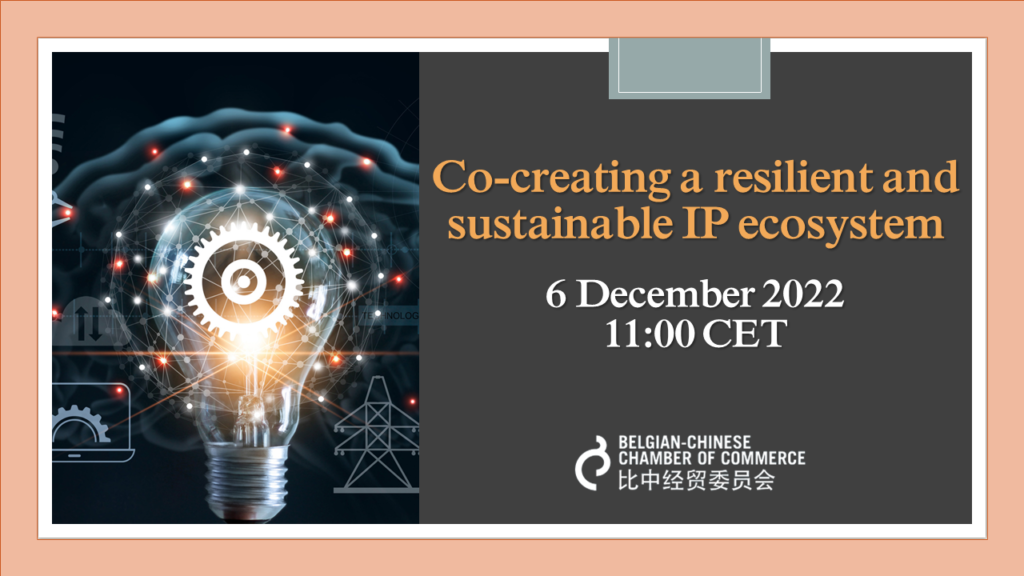 Co-creating a resilient and sustainable IP ecosystem - Belgian-Chinese ...