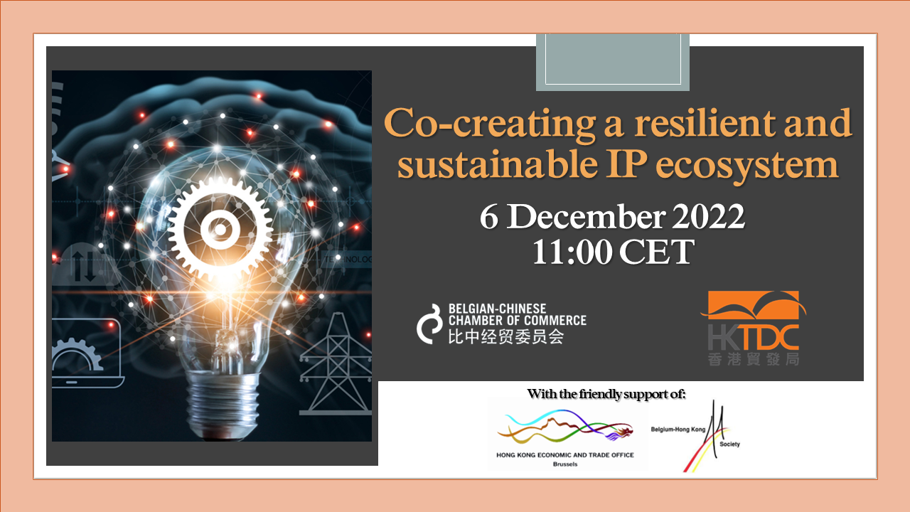 Co-creating a resilient and sustainable IP ecosystem - Belgian-Chinese ...